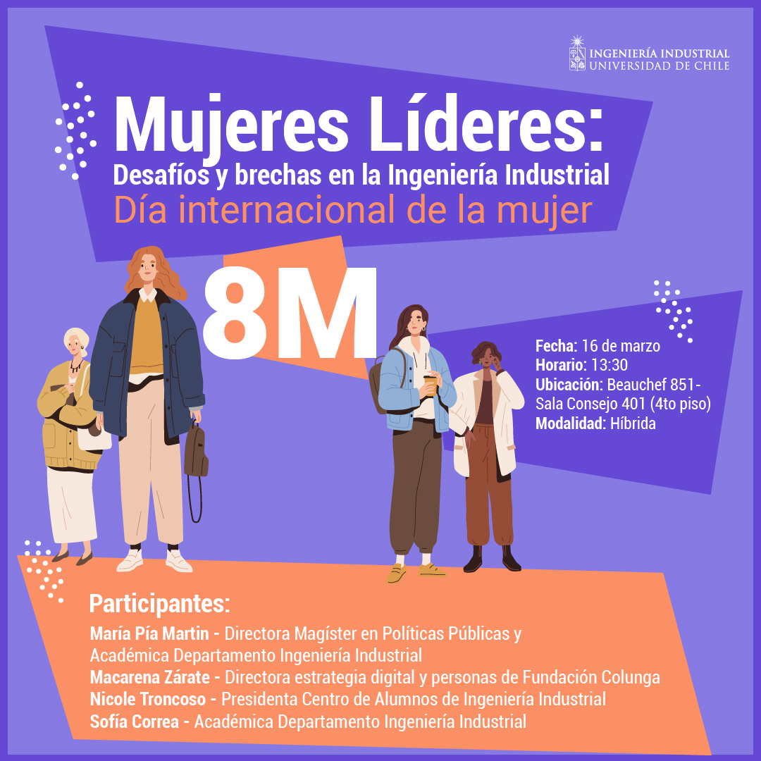 Departamento de Ingeniería Industrial invita al conversatorio “Mujeres ...